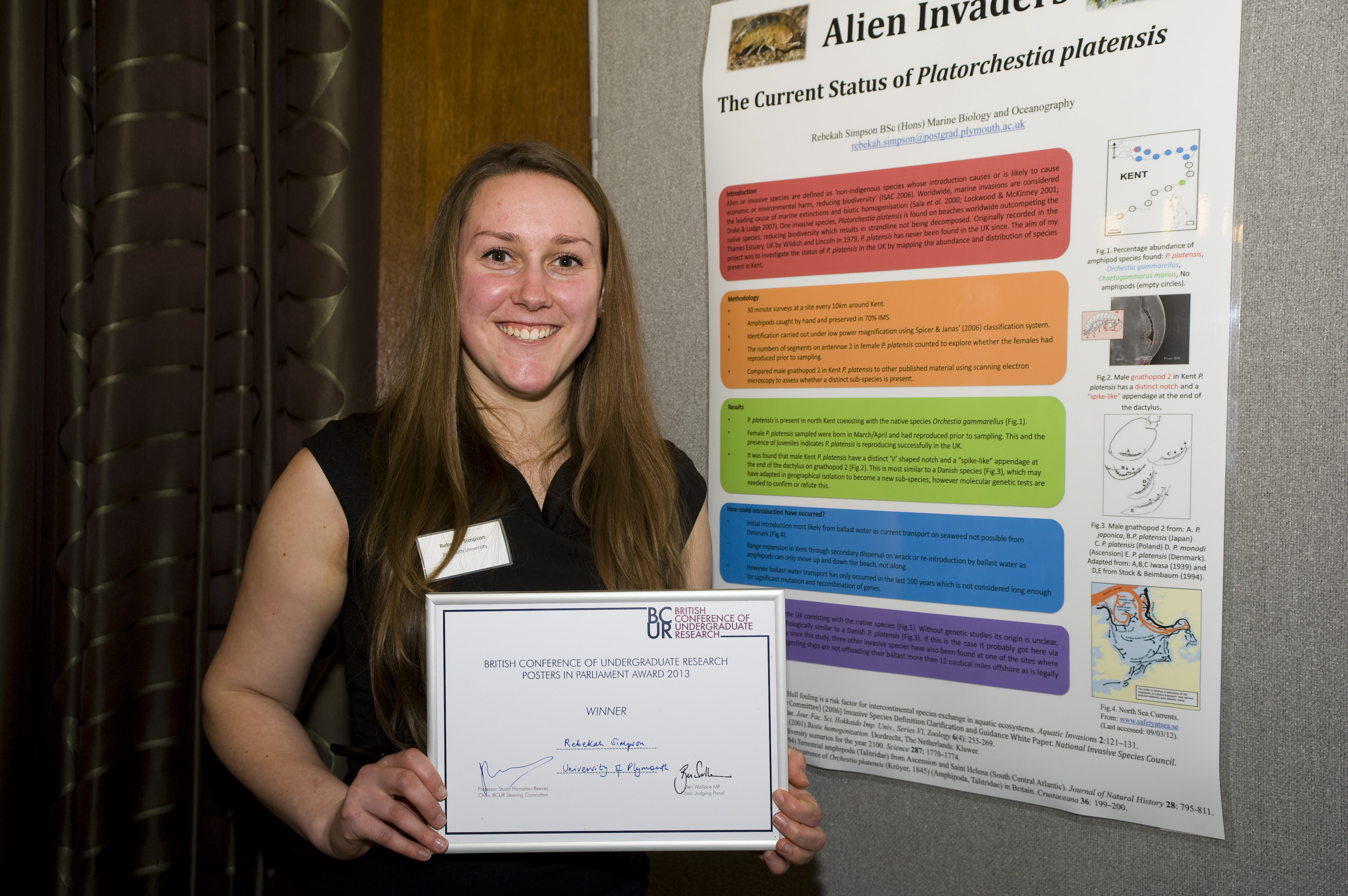 Plymouth student wins BCUR Posters in Parliament event | The Devon Daily